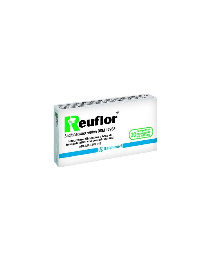 Reuflor 20 compresse masticabili aroma limone