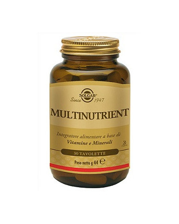Multinutrient solgar 30 tavolette