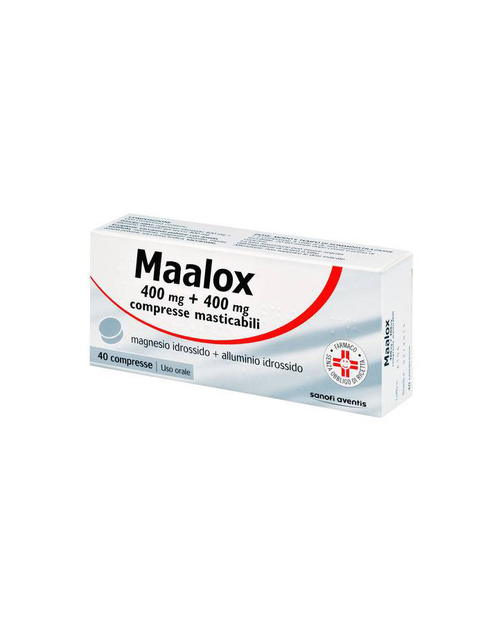Maalox 40 compresse masticabili 400mg+400mg