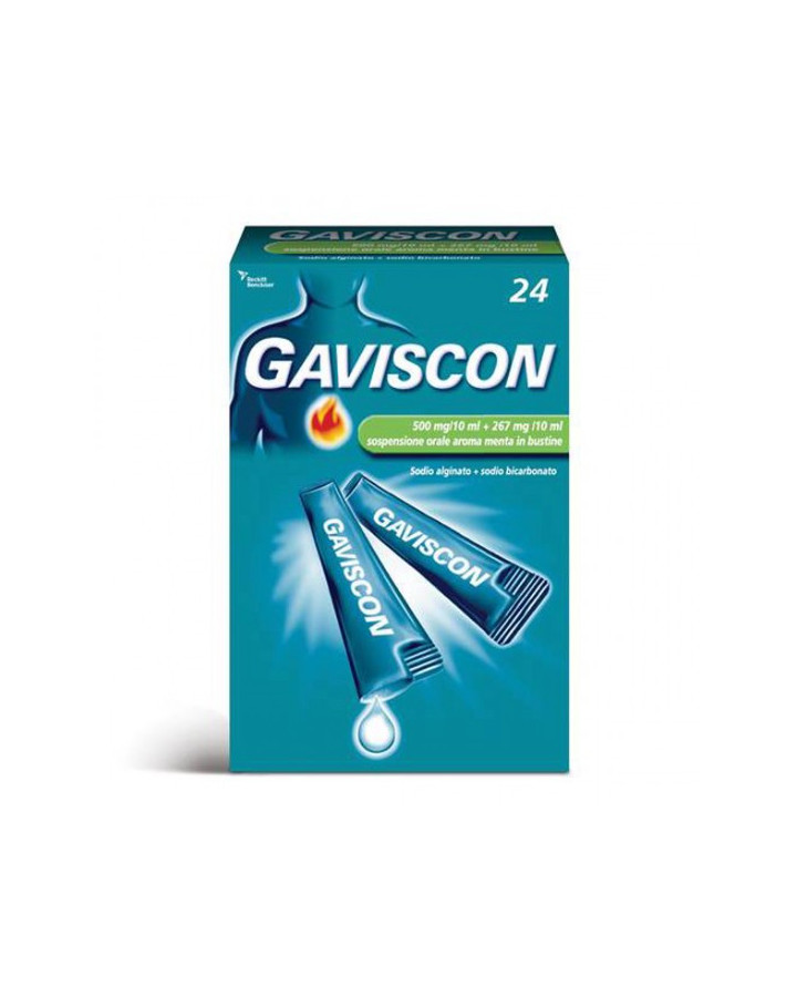 Gaviscon 24 bustine 500+267mg/10ml