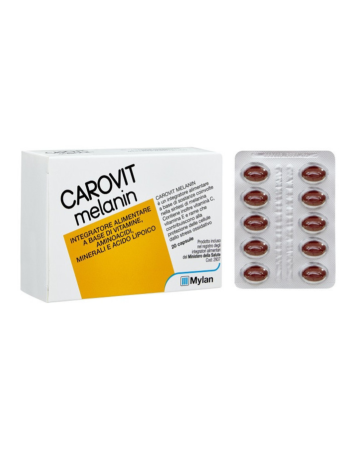 Carovit melanin s/betacar 20pr