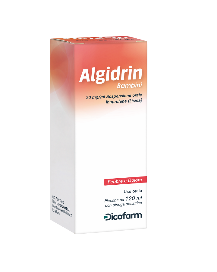 Algidrin 20 mg/ml sospensione orale, bambini