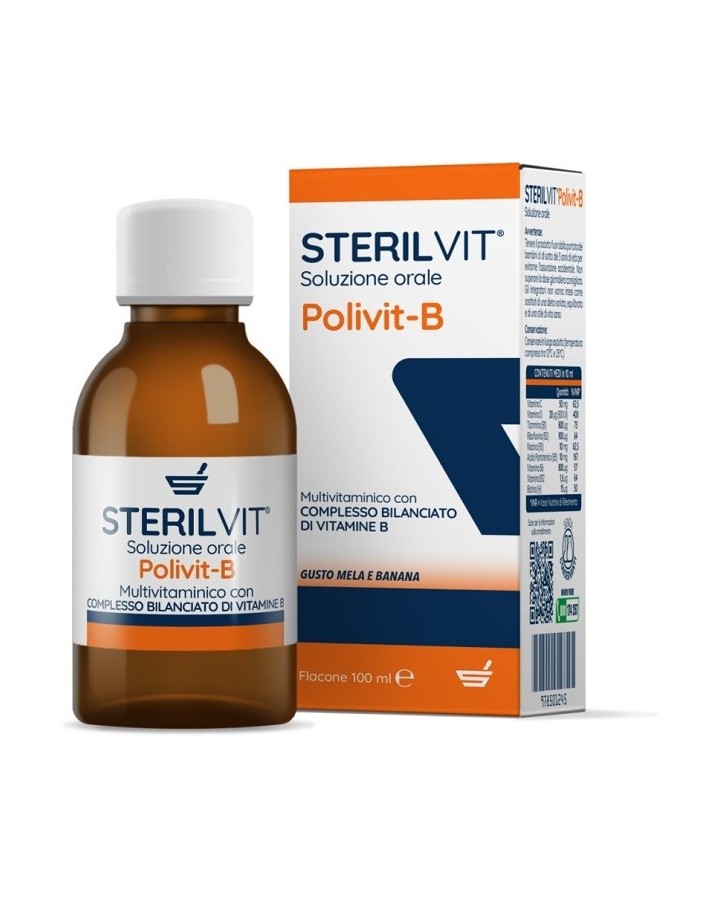 Sterilvit polivit-b soluzione orale gusto mela banana 100 ml