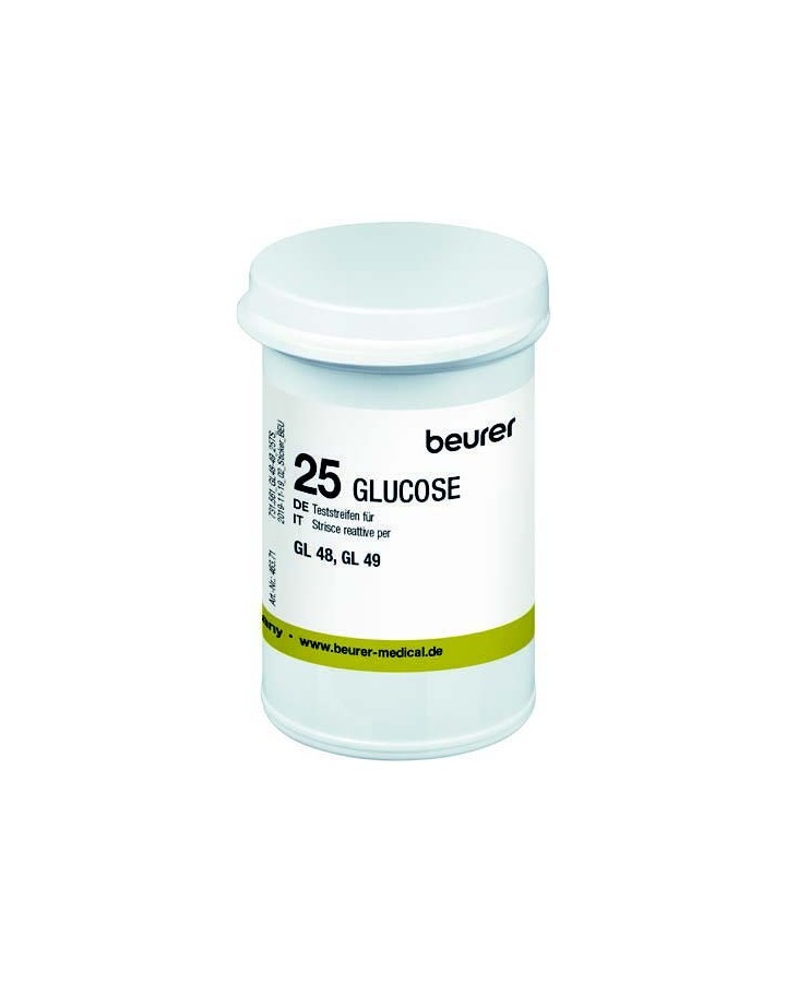 Strisce misurazione glicemia beurer per glucometro gl48/gl49in flacone ...